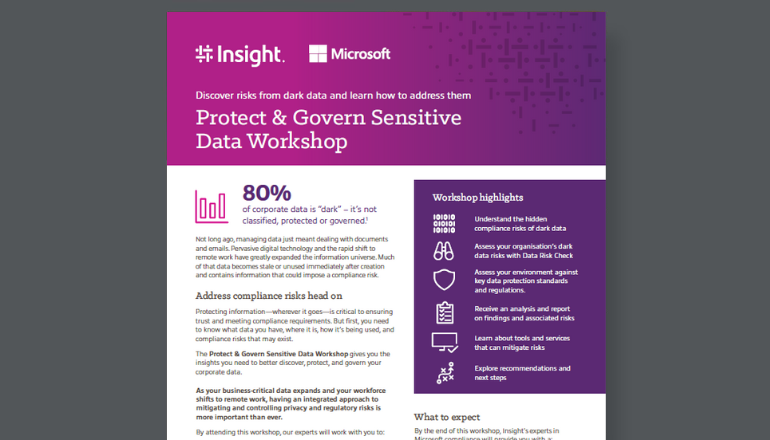 Protect and Govern Sensitive Data Workshop | Insight Australia