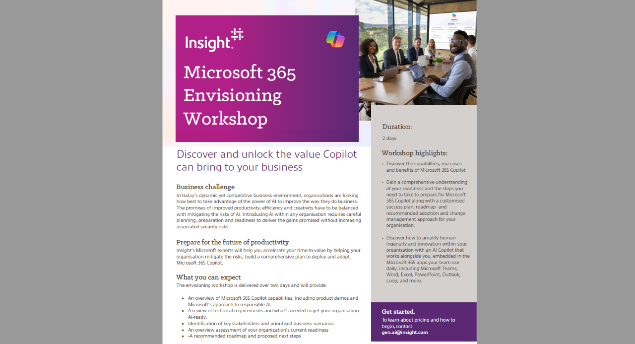 Microsoft 365 Envisioning Workshop | Insight Australia Microsoft 365 Envisioning Workshop | Insight Australia
