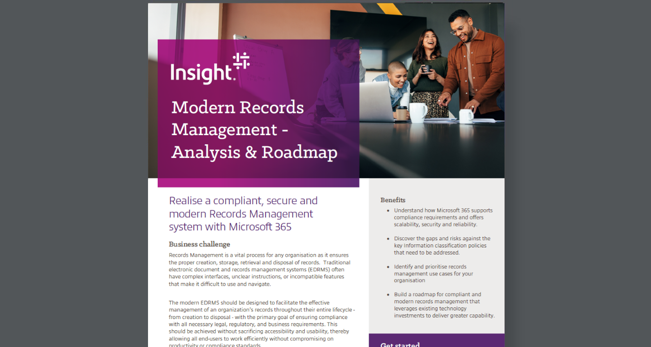 Records Management - Analysis and Roadmap | Insight Australia